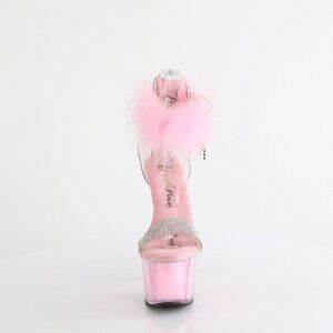 Pleaser | Shoes | Pleaser Adore 727f Marabou Pink Platform Heels | Poshmark